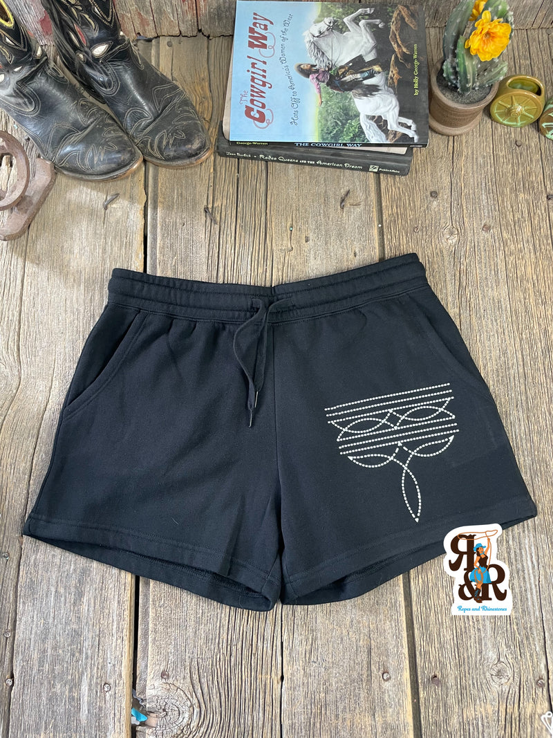 Boot Stitch Shorts - Ropes and Rhinestones