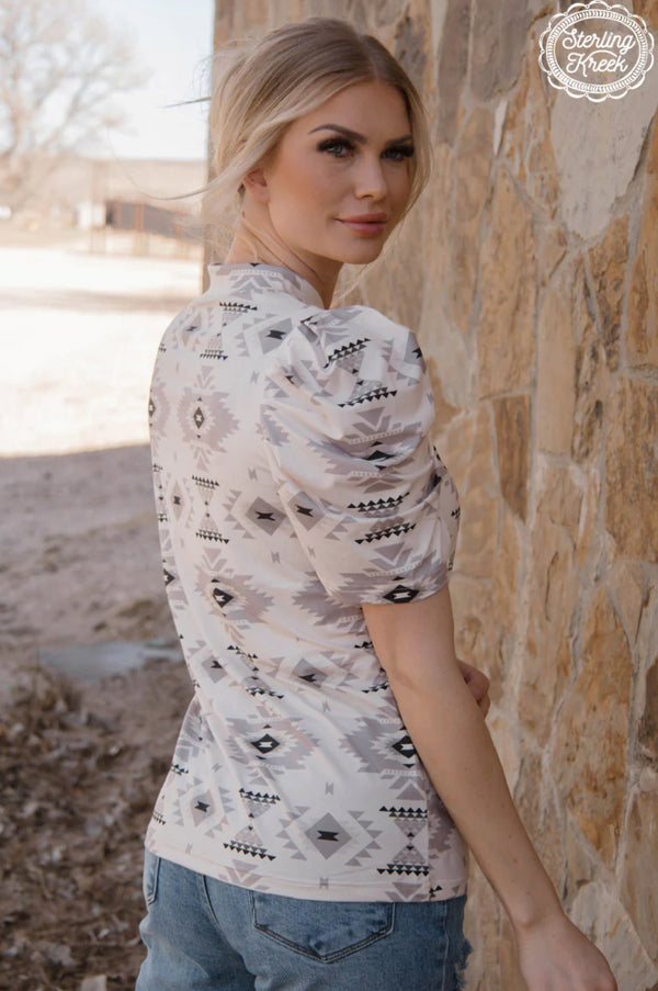 Aztec Canyon Top - Ropes and Rhinestones