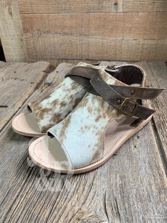 Cowhide & Leather Sandals - Ropes and Rhinestones